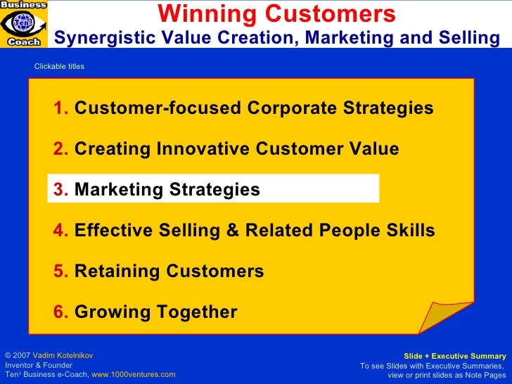 Winning Customers