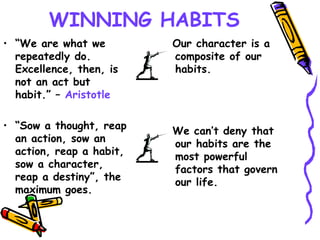 Winning Habits | PPT