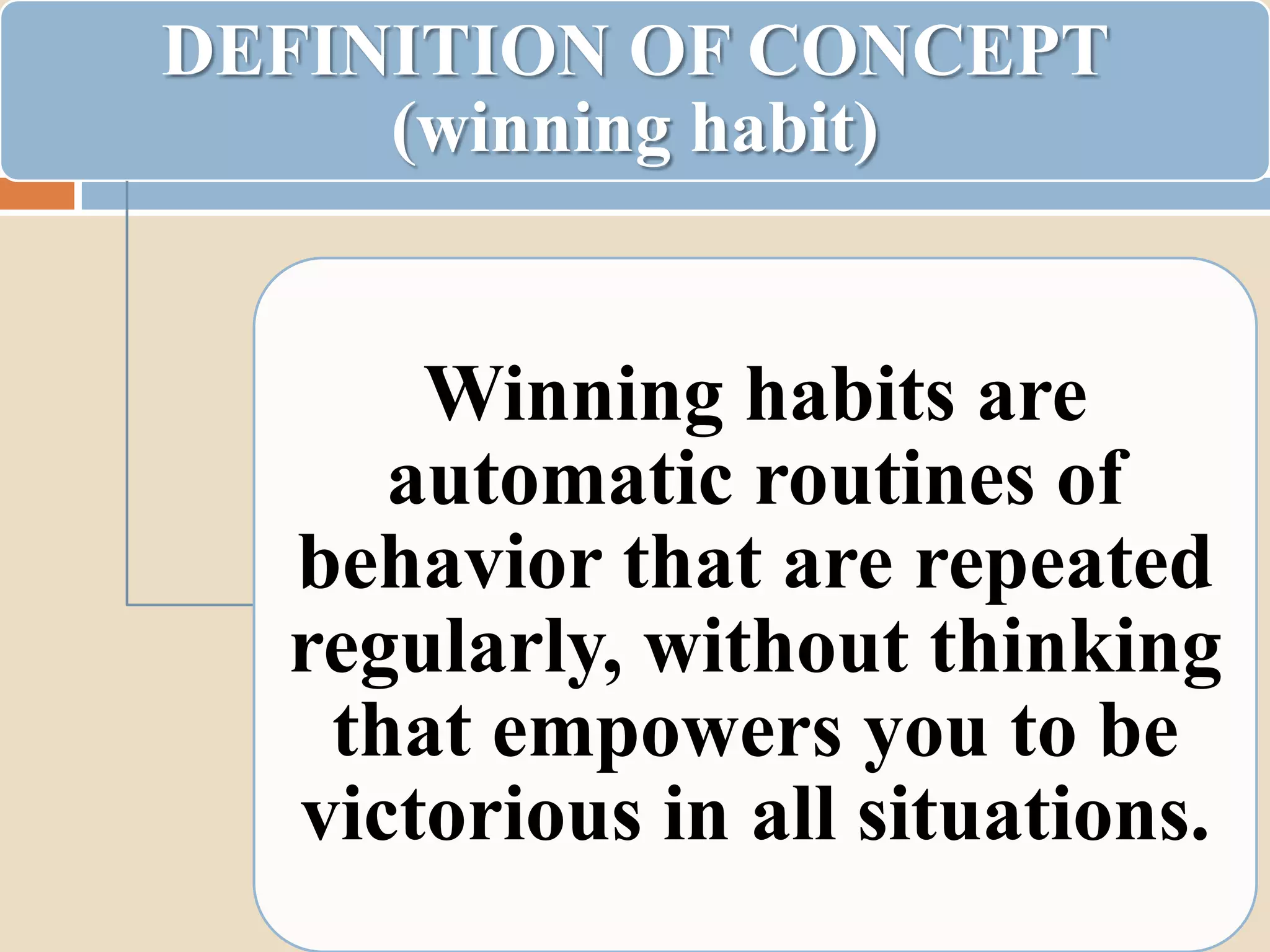 Winning habits | PPT