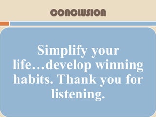 Winning habits | PPTX