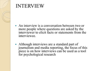 Winning interview | PPTX