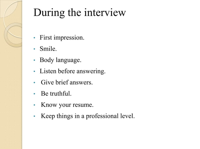 Winning interview | PPT