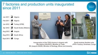 Winning in the new reality Nestlé in Africa and the Middle East | PDF