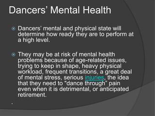 Dancers and Mental Health - Winning Mentality | PPTX