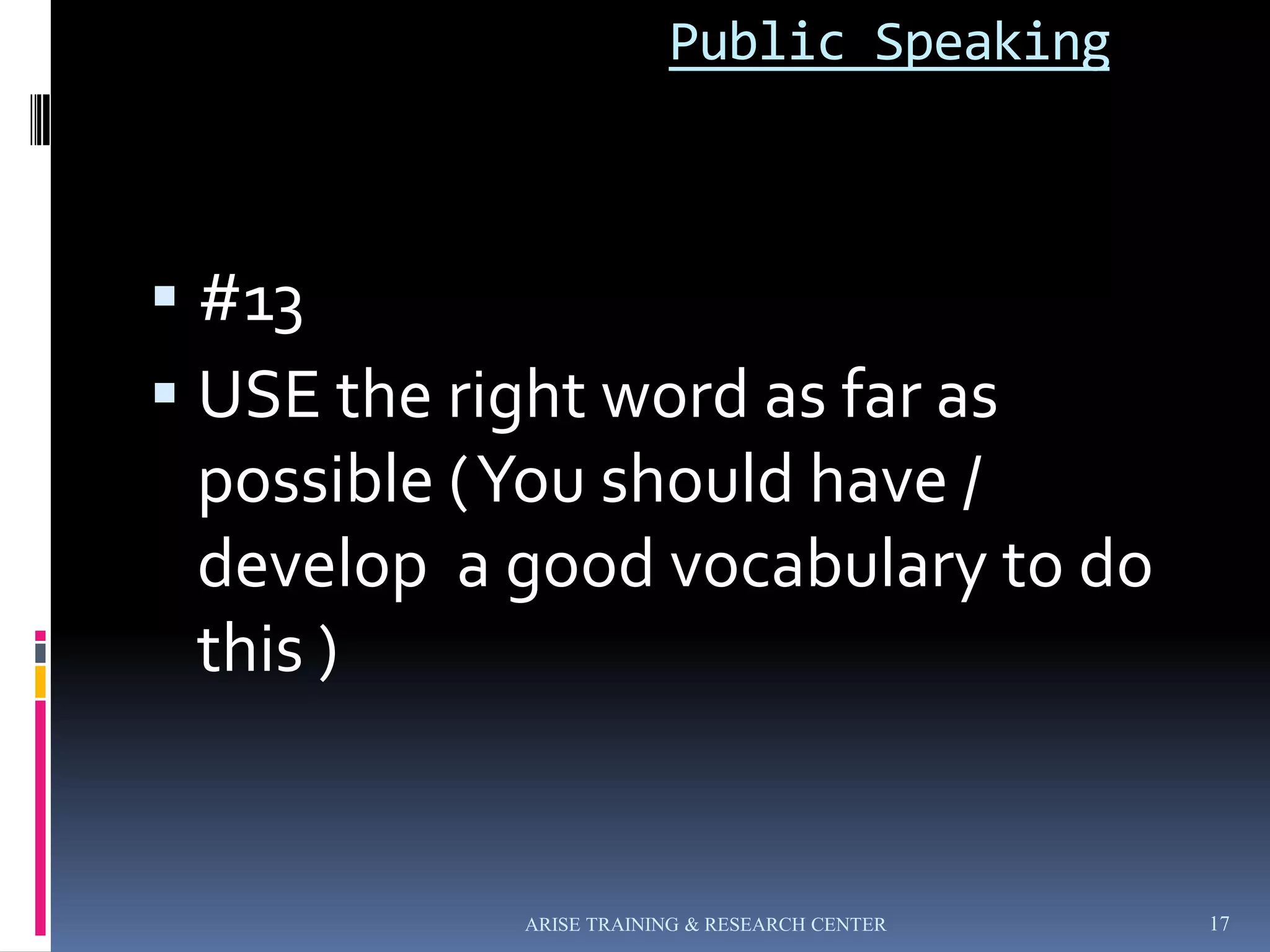 Winning speech mind of will power