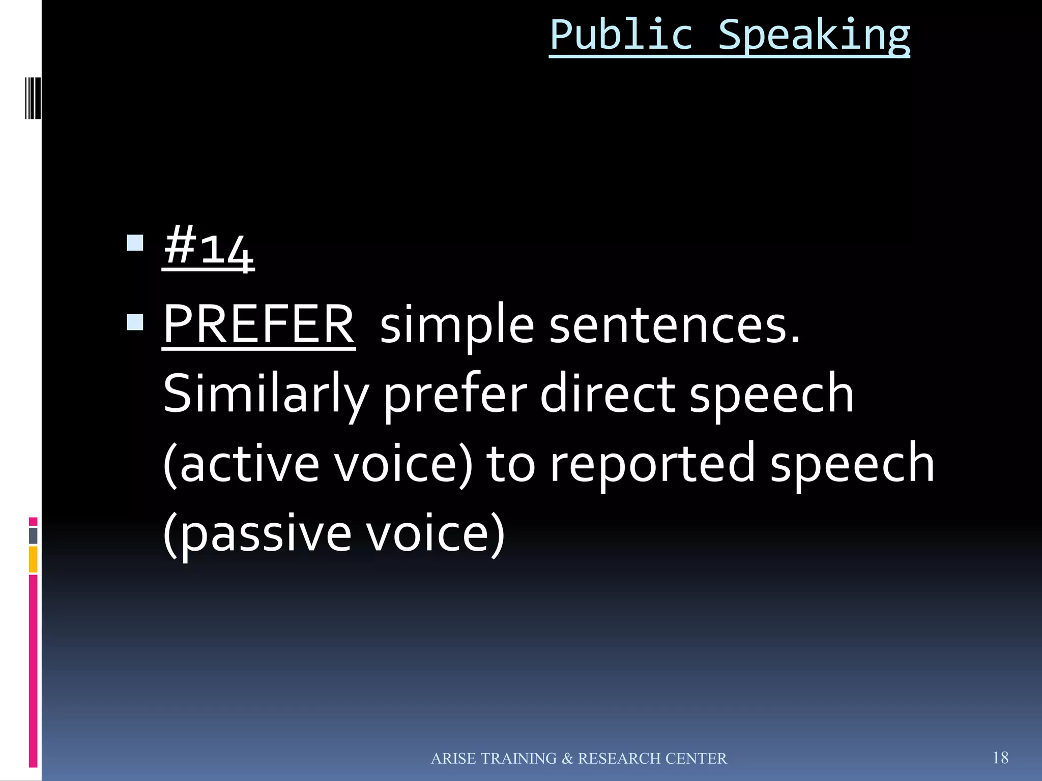 Winning speech mind of will power