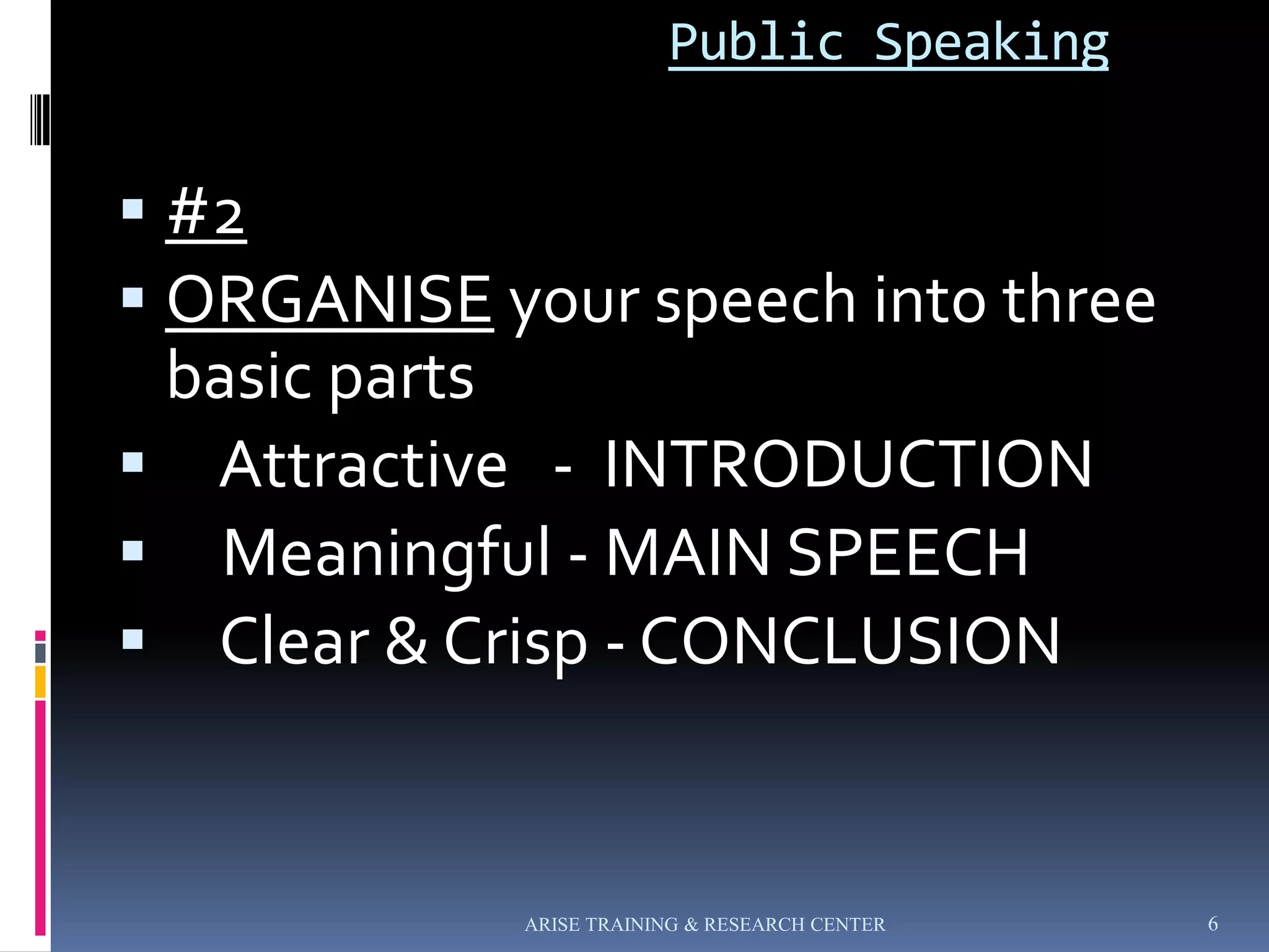 Winning speech mind of will power