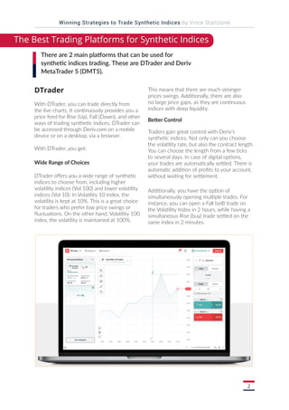 Winning Strategies to Trade Synthetic Indices By Vince Stanzione author of How To Trade ...