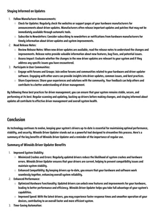Winoids Driver Updater Reviewers Guide 2024 | PDF