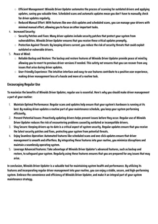 Winoids Driver Updater Reviewers Guide 2024 | PDF