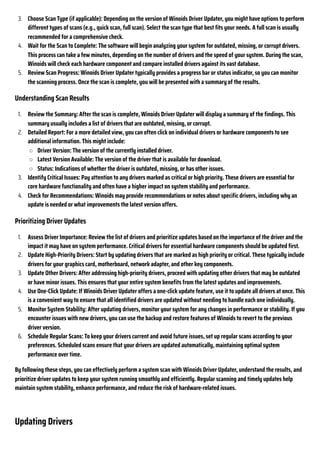 Winoids Driver Updater Reviewers Guide 2024 | PDF