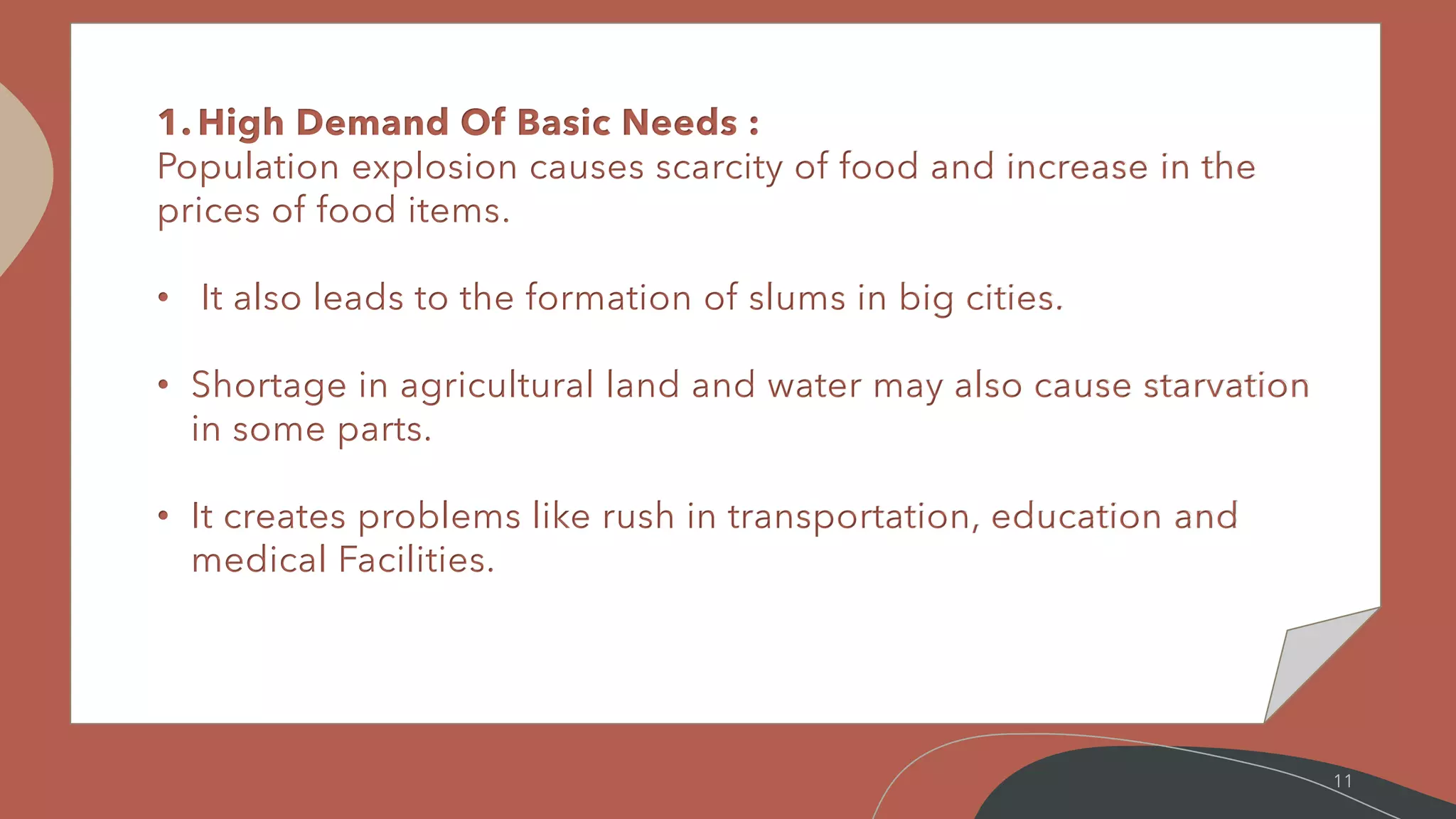 The human population and the environment: factors affecting population ...