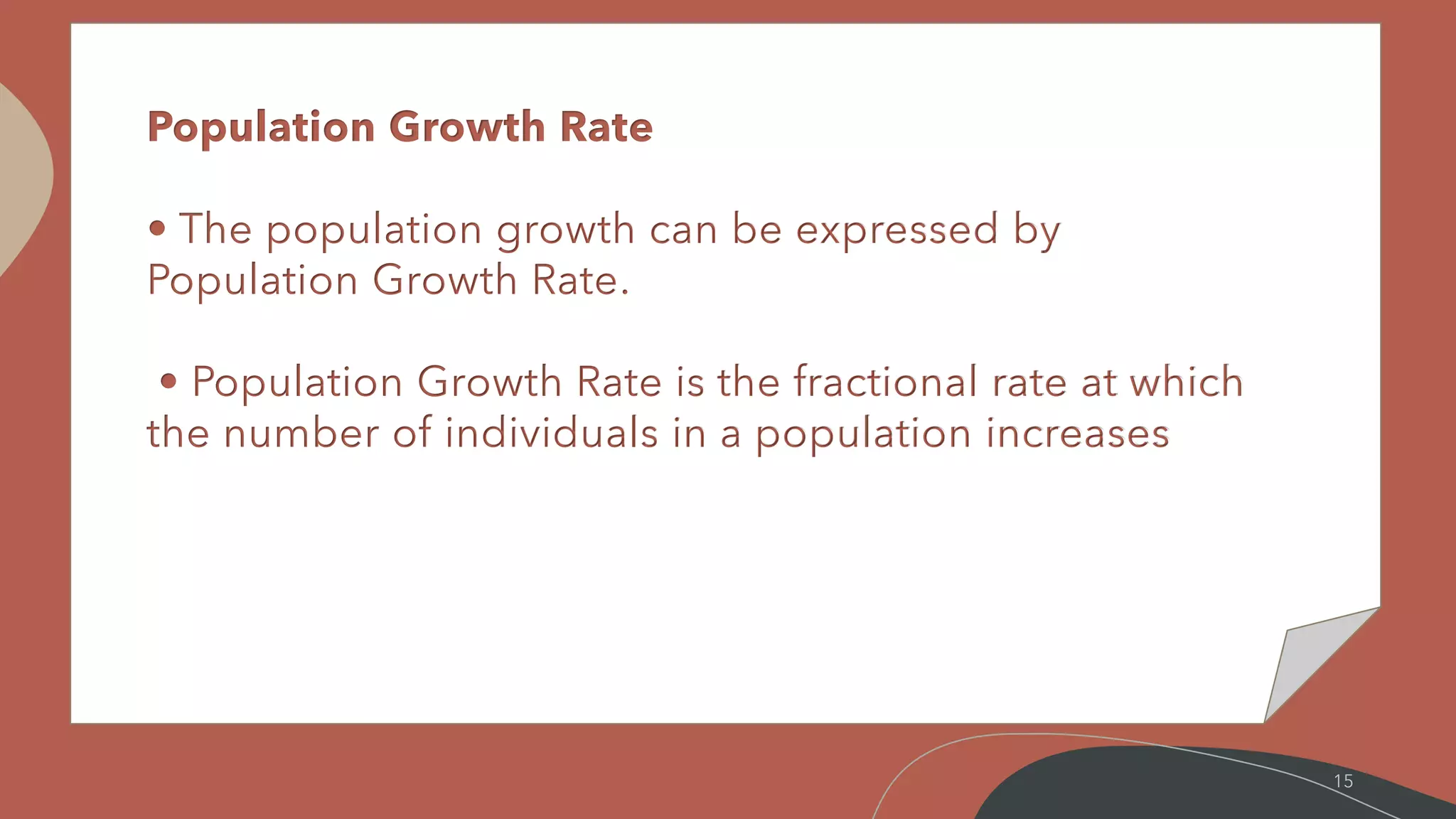 The human population and the environment: factors affecting population ...
