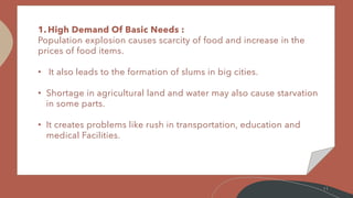 The human population and the environment: factors affecting population ...