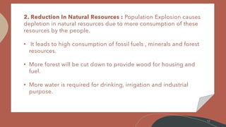 The human population and the environment: factors affecting population ...
