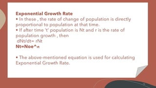 The human population and the environment: factors affecting population ...