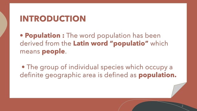 The human population and the environment: factors affecting population ...