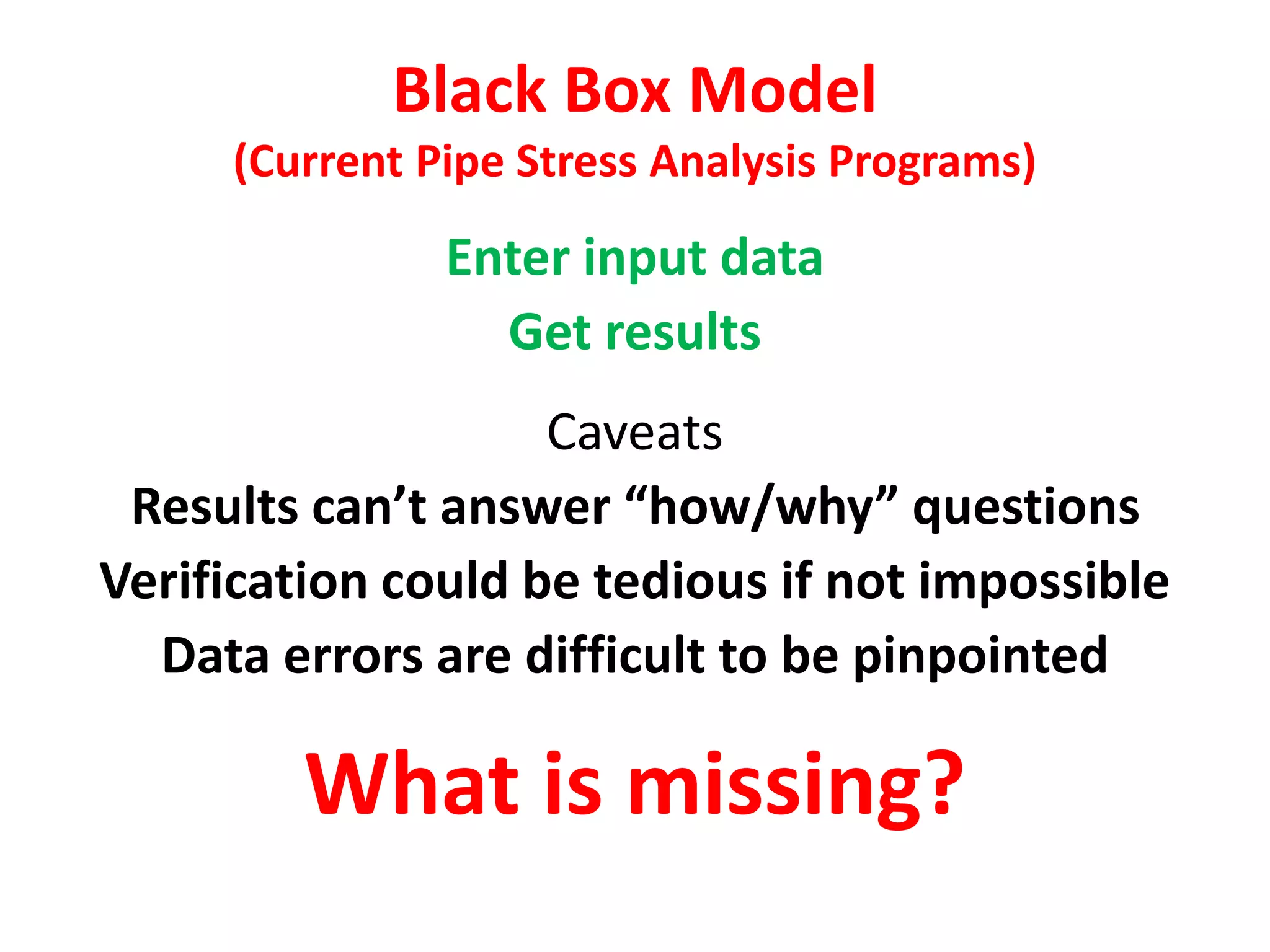 WinPIPE - Pipe Stress Analysis Program with Transparency | PPTX