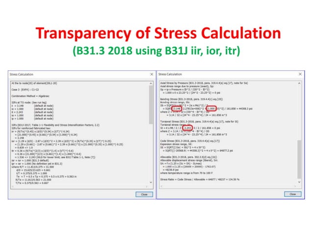 WinPIPE - Pipe Stress Analysis Program with Transparency | PPT