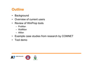 WinProp propagation modeling and network planning tool | PDF