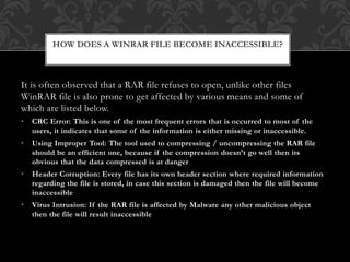 WinRAR Repair - Easily Access WinRAR File | PPTX