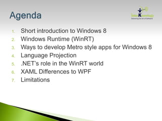 Win rt fundamentals | PPT