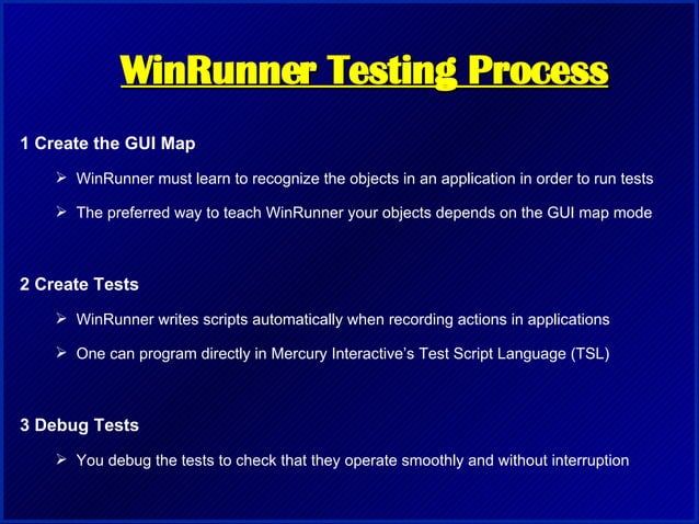 WinRunner Training | PPT