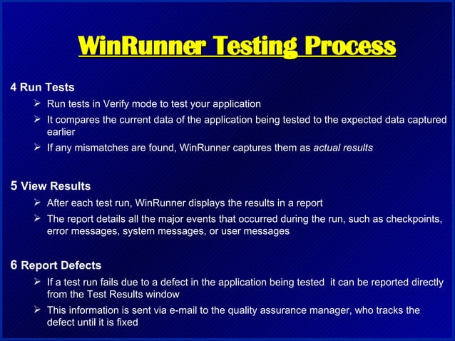 WinRunner Training | PPT