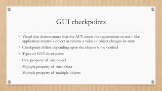 Win runner testing tool | PPTX
