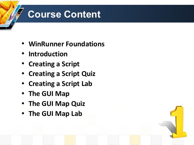Tutorial on winrunner - bopqecasting