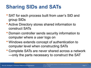 MS Windows Security Srategies - Chapter 3 | PPTX