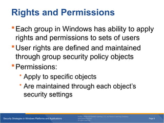 MS Windows Security Srategies - Chapter 3 | PPTX
