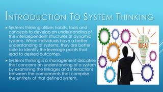 System Thinking & Design Thinking | PDF