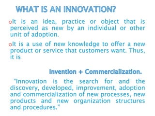 BUILDING BLOCKS OF INNOVATION | PPT