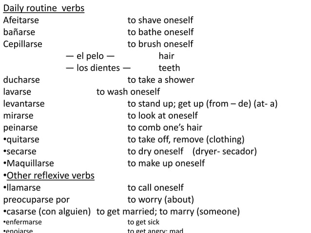 Reflexiveverb.pptx | Bath and Shower | Personal Care