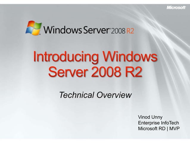 Windows Server 2008 R2 | PPTX
