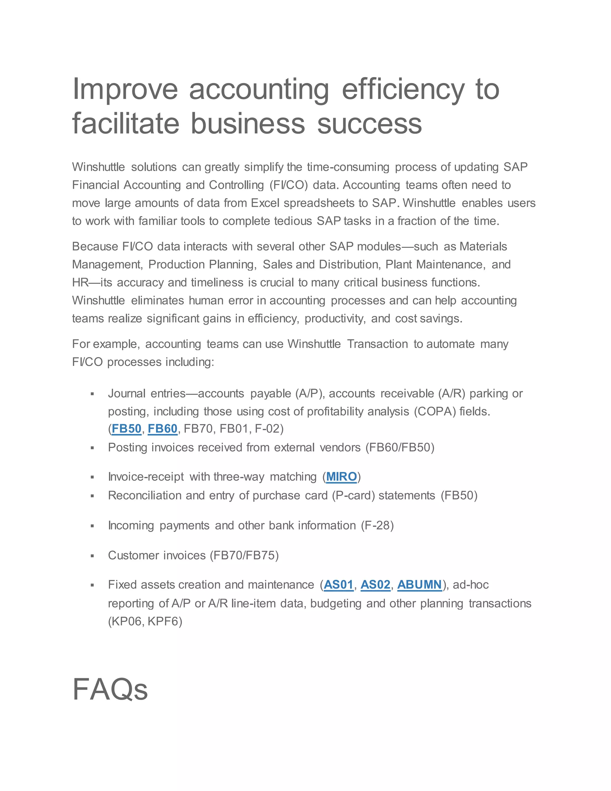 Winshuttle | DOCX