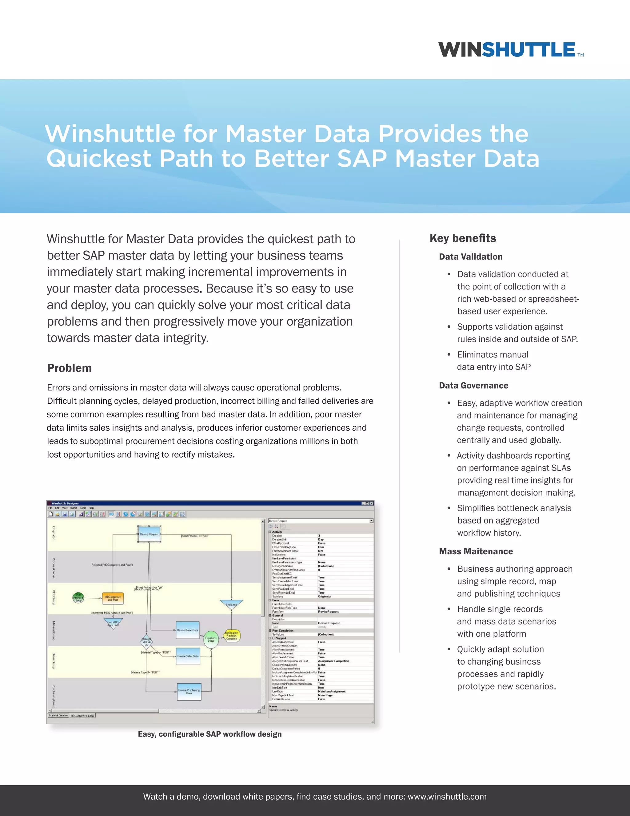 Winshuttle for Master Data | PDF