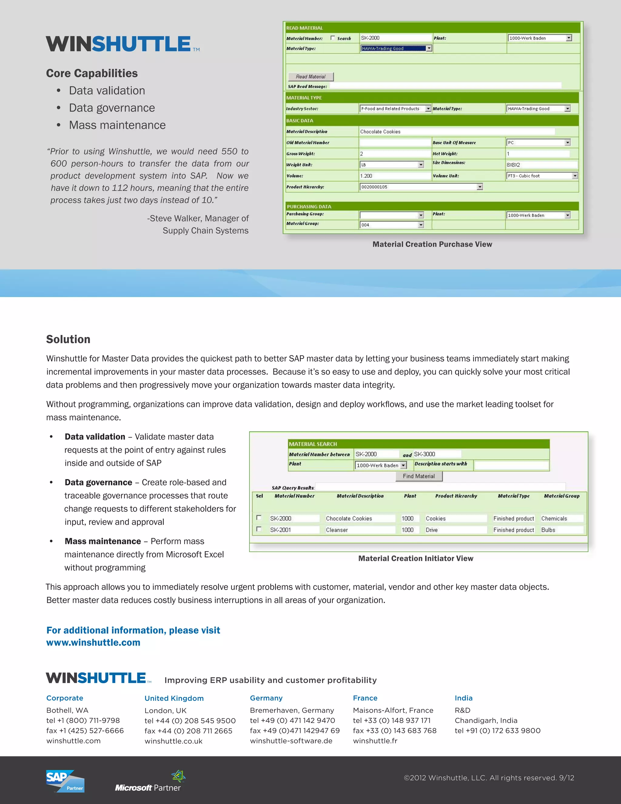 Winshuttle for Master Data | PDF