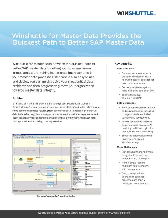 Winshuttle for Master Data | PDF