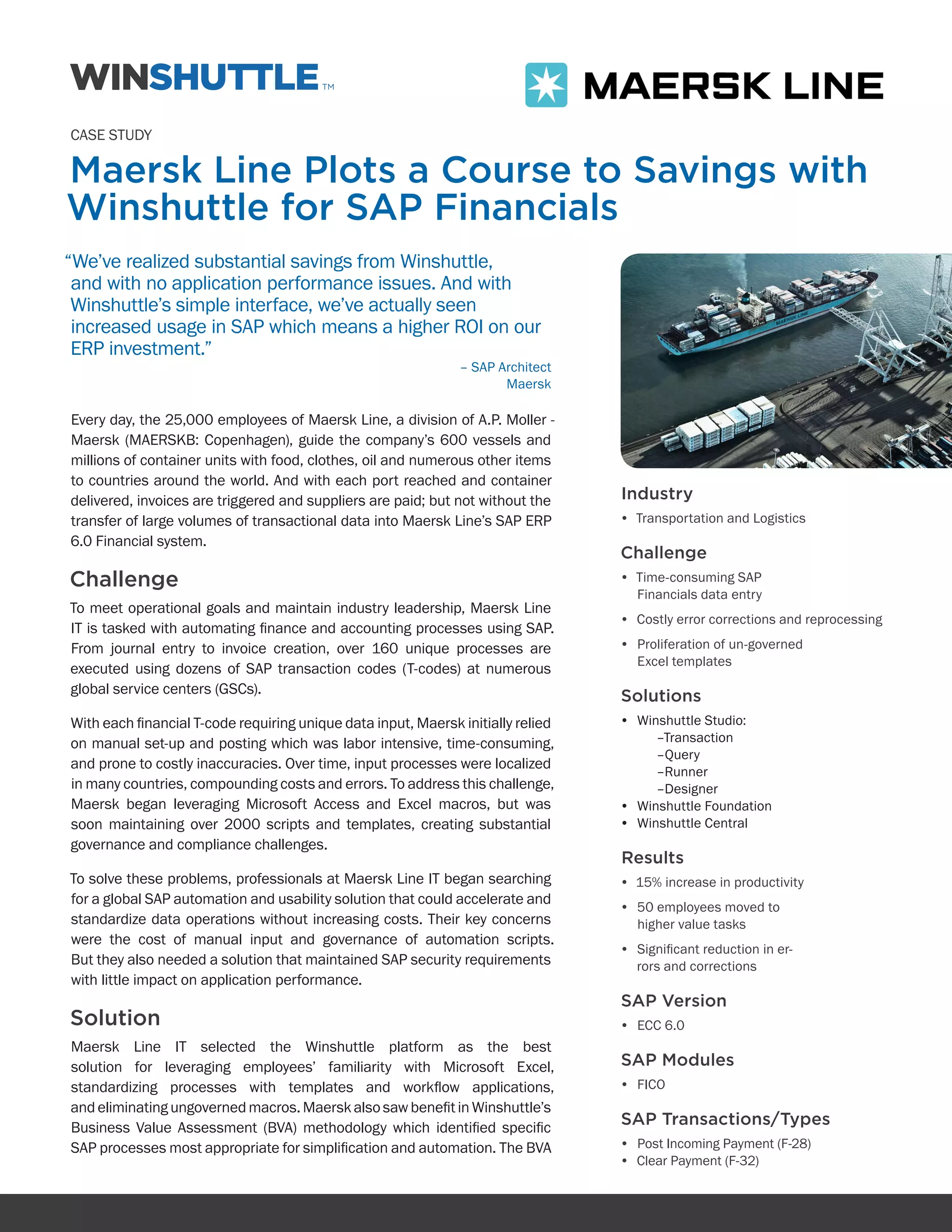 Winshuttle maersk-casestudy-en | PDF