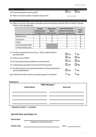 WinS Monitoring Form version 2017 for Schools | PDF