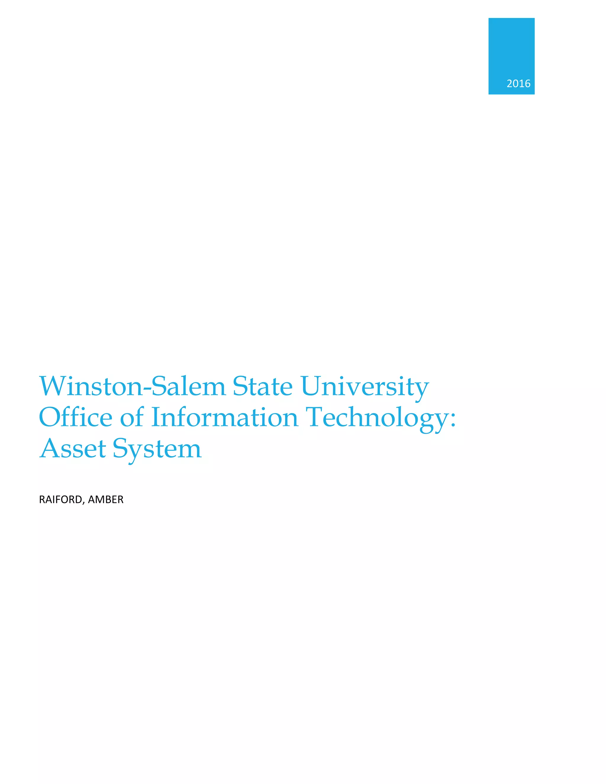 Systems Analysis and Design | Final Project | PDF