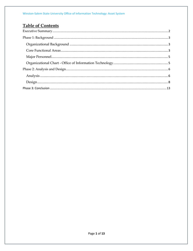 Systems Analysis and Design | Final Project | PDF | IT and Internet Support | Internet