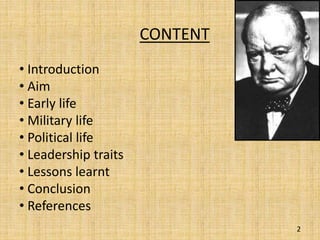 Leadership Presentation on Sir Winston churchill | PPTX