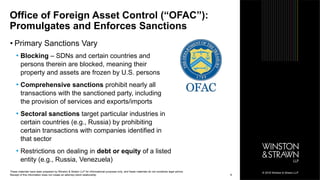 Sanctions & Export Controls: Focus on Medical Devices | PPT