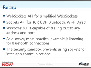 Windows 8.1 Sockets | PPT