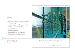 Wintech - Facade Forensics | PDF | Civil Engineering Industry | Industries
