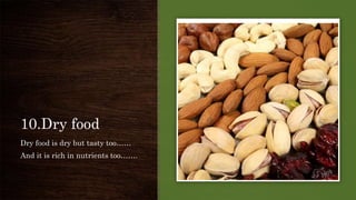 10 food that we eat during winter | PPTX | Desserts and Baking | Food ...