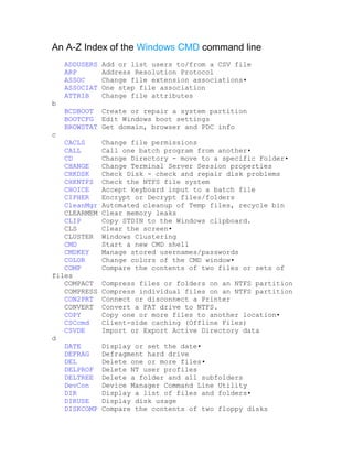 Wintel commands | PDF
